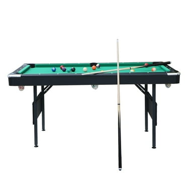 RACK Crux 55 in Folding Billiard/Pool Table (Green 3-in-1 Multi Game ...