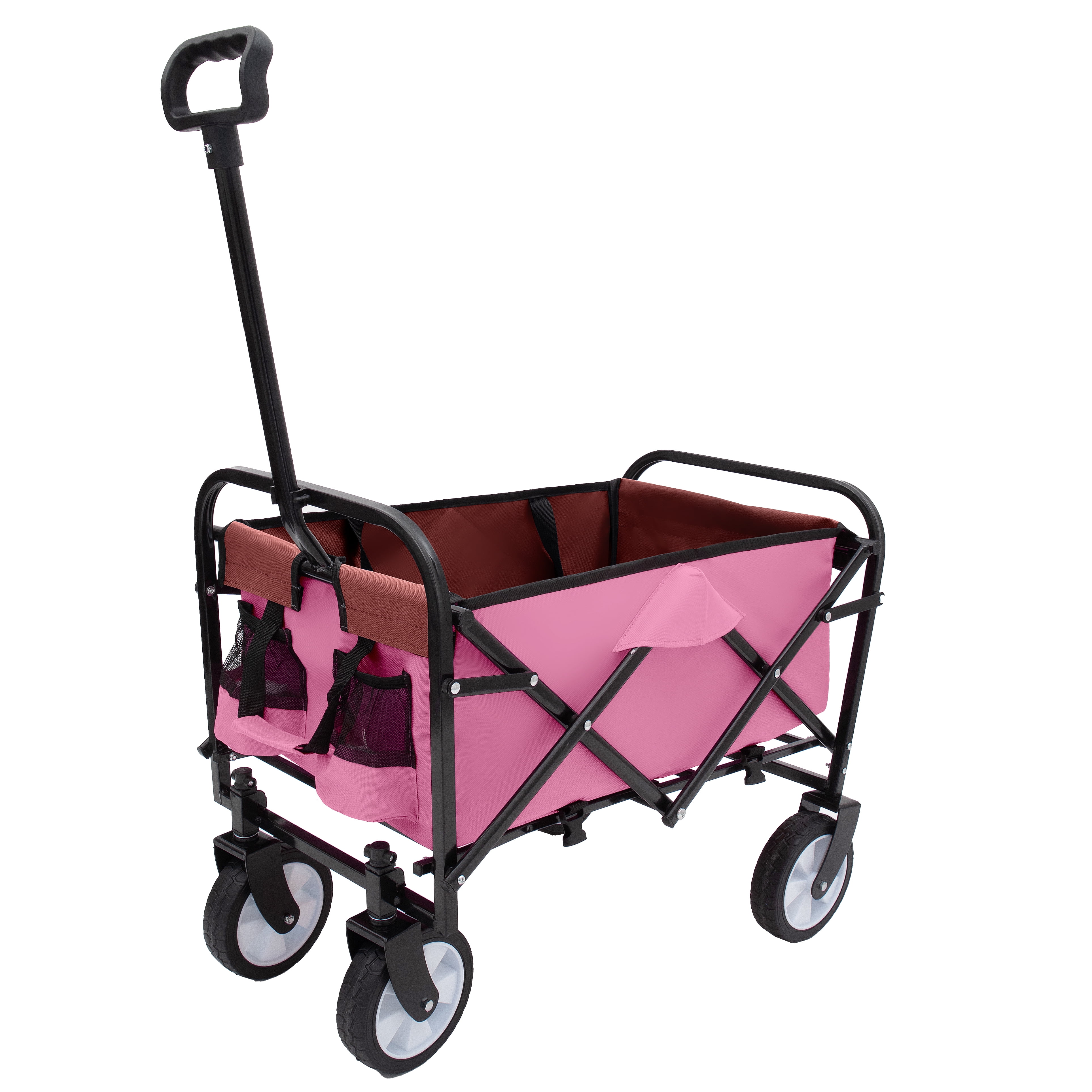RONSHIN Purple Steel Foldable Trolley Cart with Lashing System, Multi ...