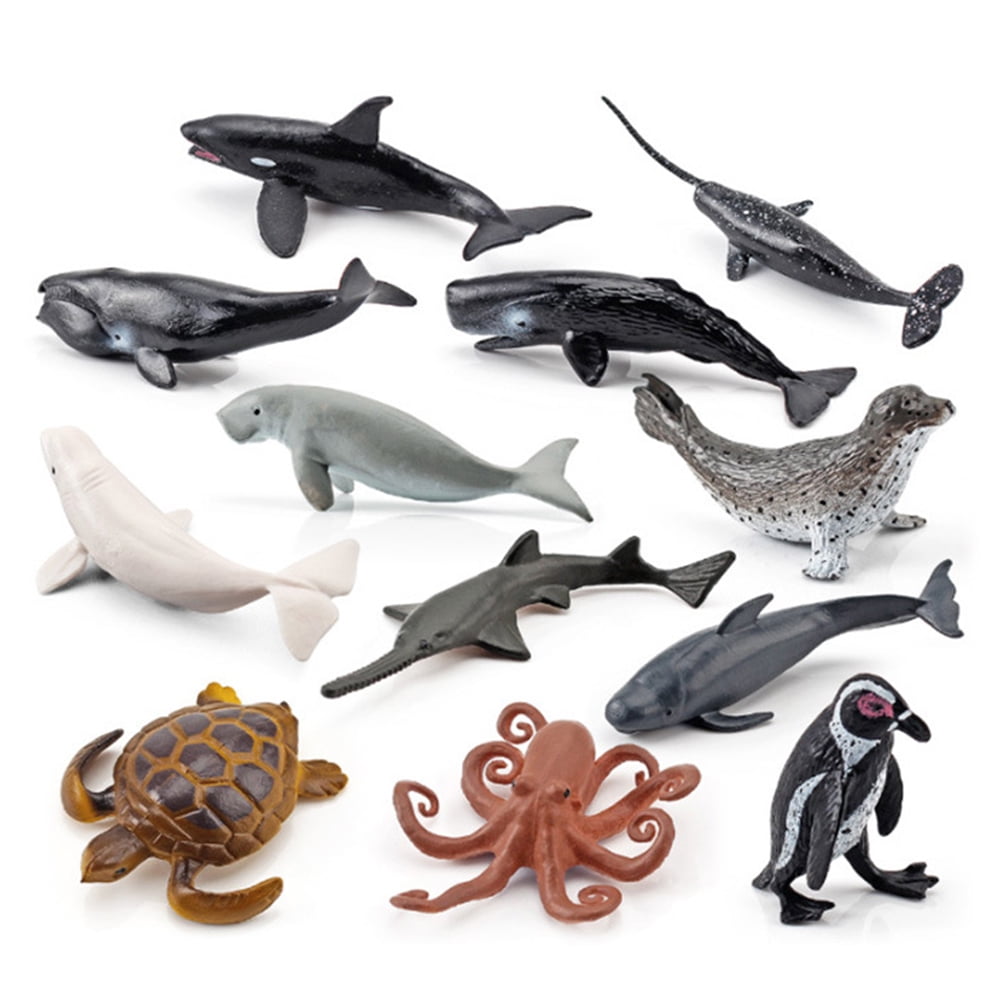 RONSHIN Realistic Mini Sea Life Animals Action Figures Simulation ...