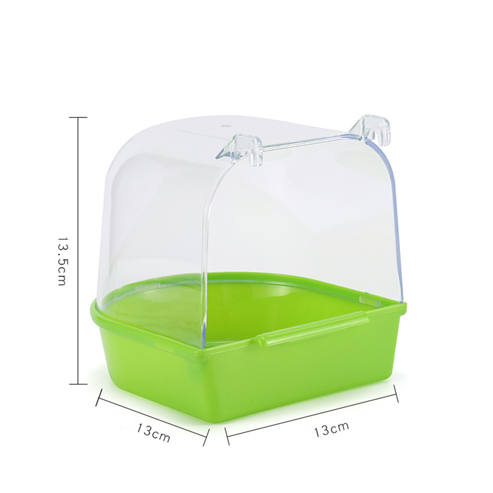 RONSHIN Removable Bath Box Bathing Basin Bird Cage Accessories Supplies ...