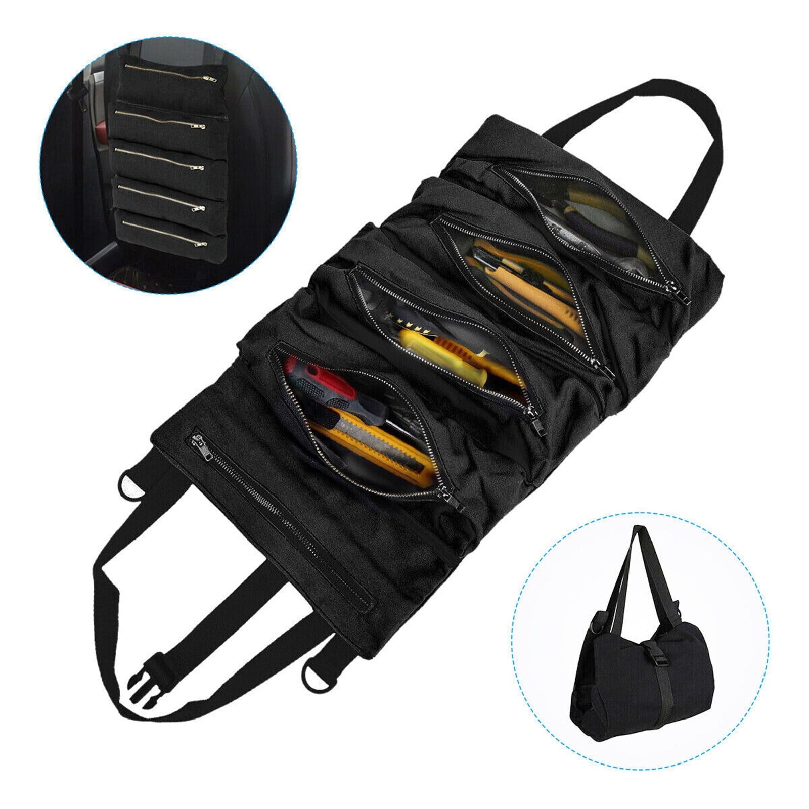 RONSHIN Roll Up Tool Bag Multi-pocket Design Multi-purpose Hanging ...