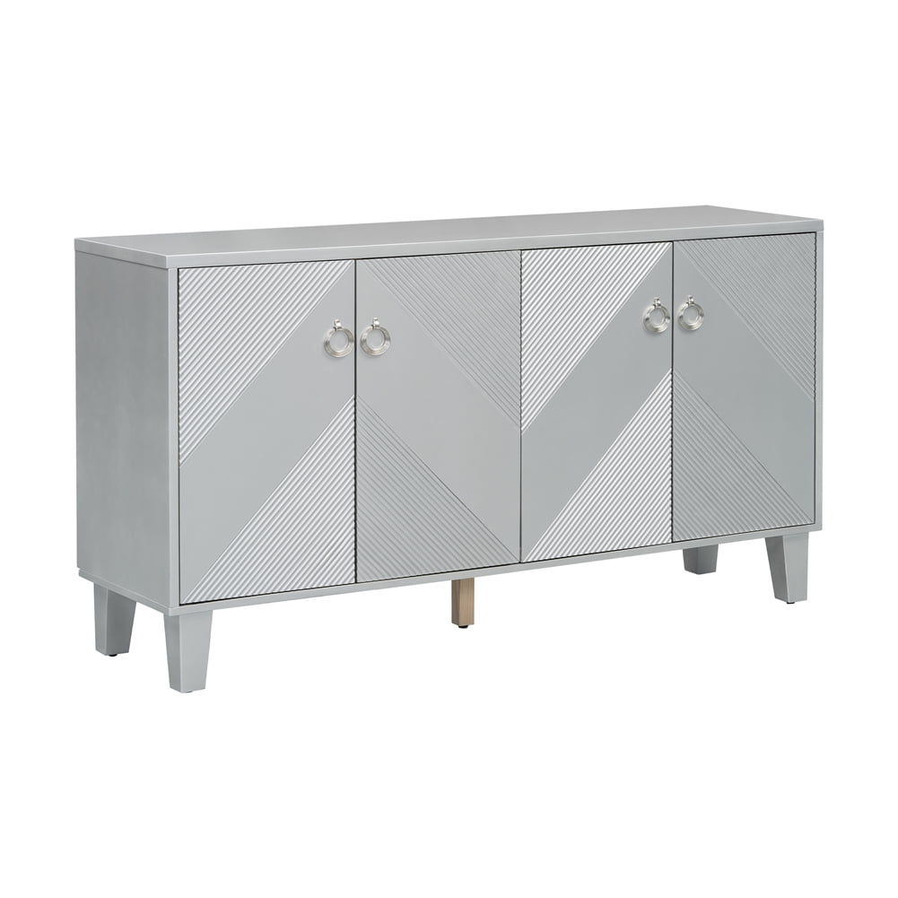 RONSHIN Sideboard Buffet Cabinet, Modern Kitchen Storage Cabinet With 4 ...
