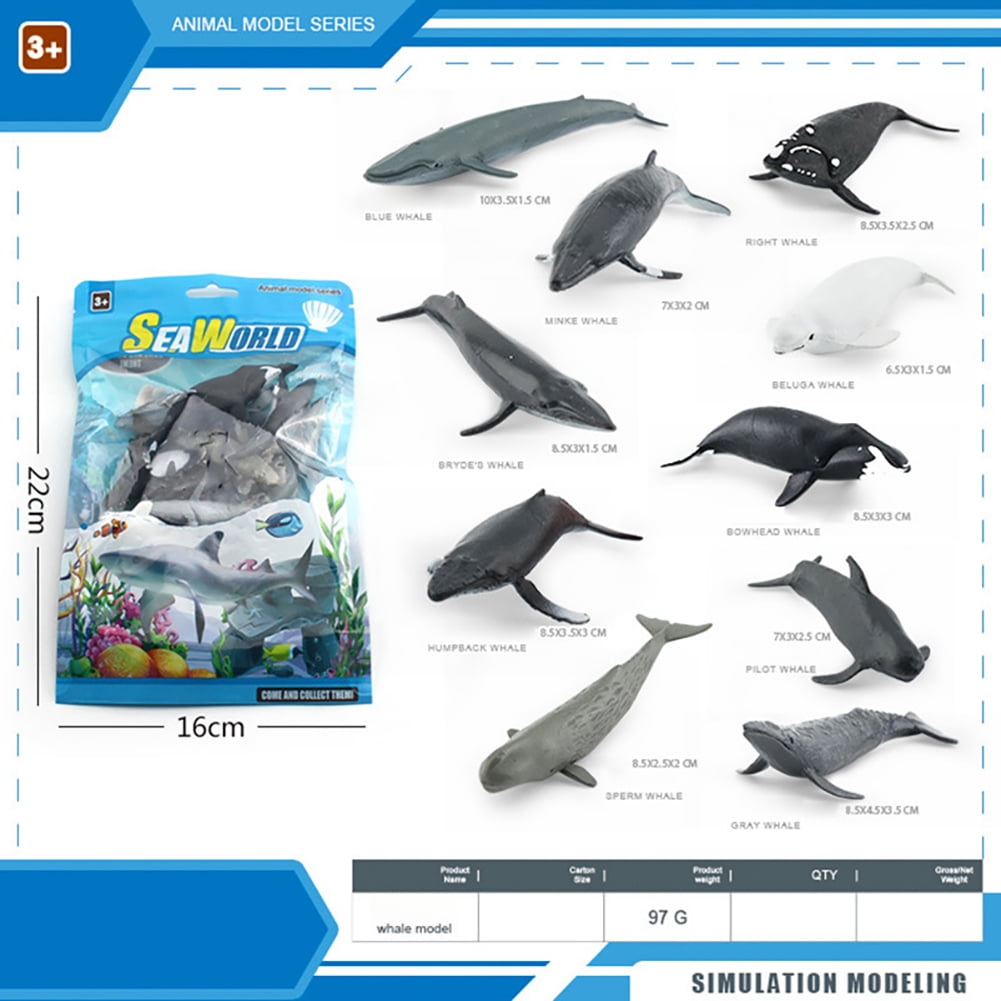 RONSHIN Simulation Ocean Animal Figurines Toys Realistic Marine Sea ...