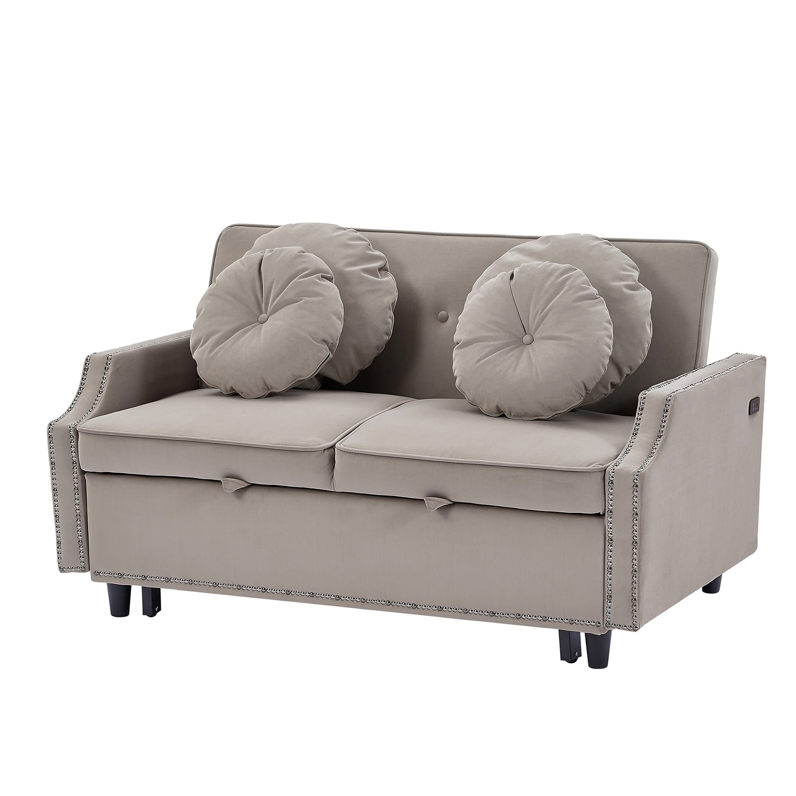 RONSHIN Sofa Bed Couch,Convertible Sofa Bed with 3 Levels Adjustable ...