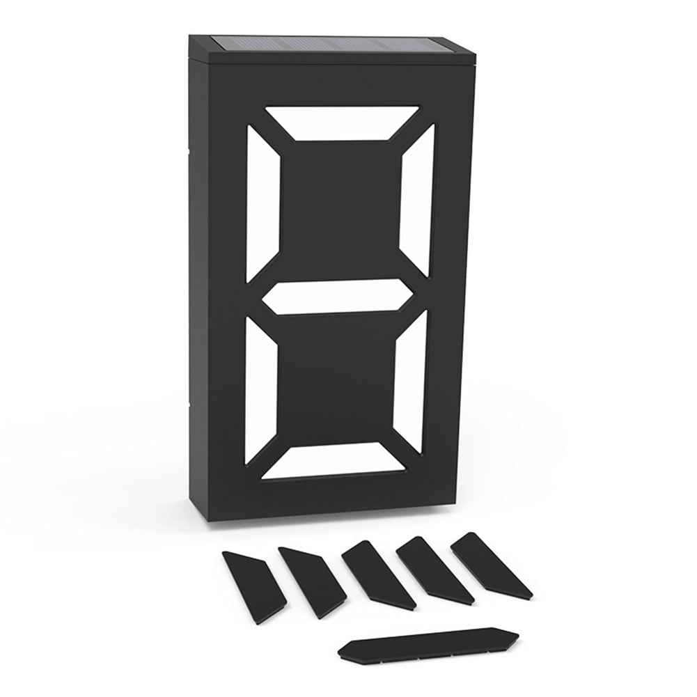 RONSHIN Solar Led House Number Sign Wall Mounted Rgb Digital Address ...