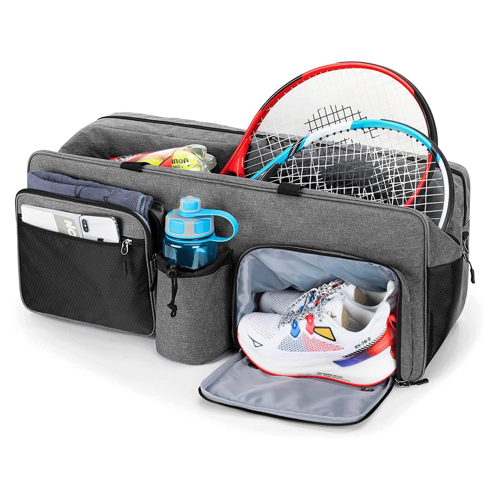 RONSHIN Tennis Racket Bag With Ventilated Shoe Compartment For ...
