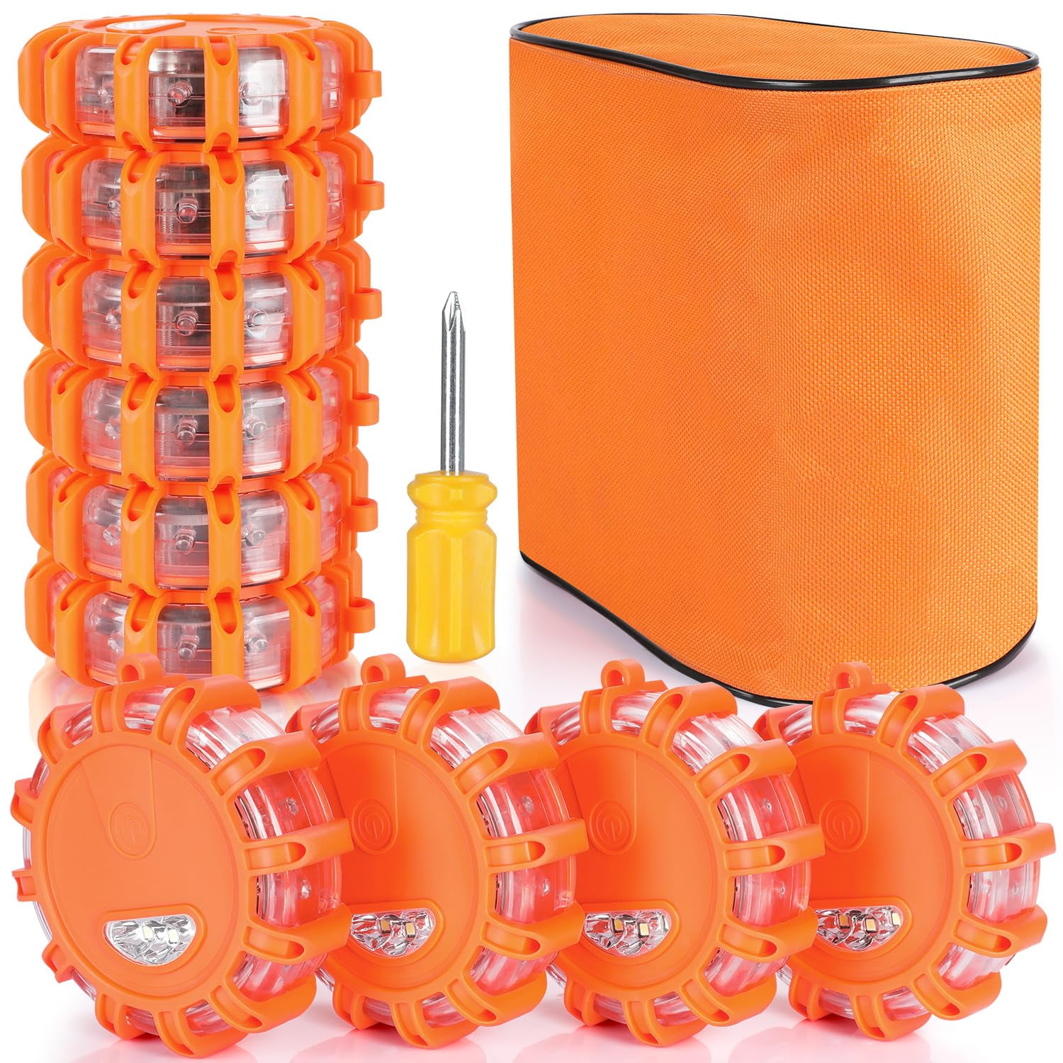 RONSTA 10 Pack LED YPF5 Road Flare Car Emergency Safety Kit, Warning ...