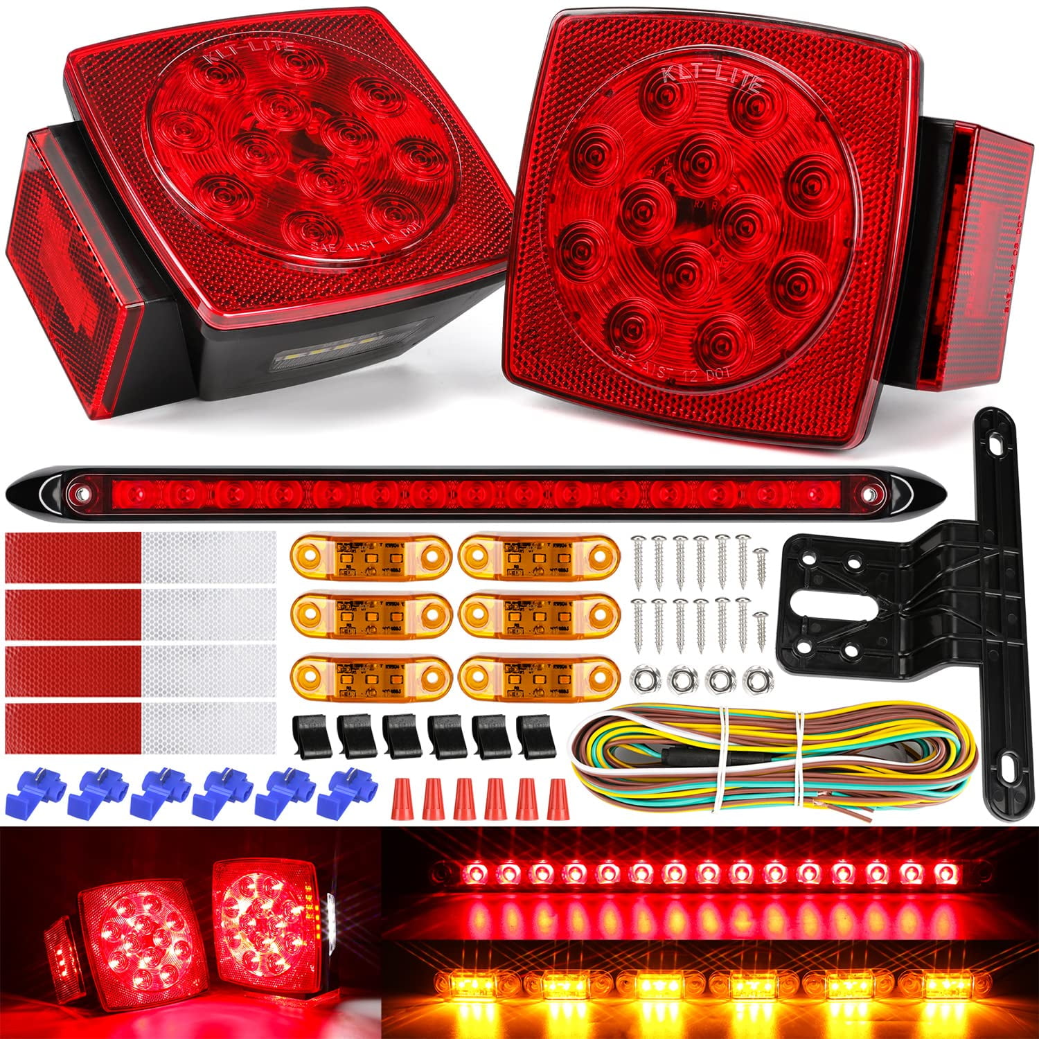 RONSTA Boat LED Trailer SSF20 Lights Kit and Light Bar with Wiring ...