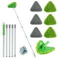 RONSUNG Wall Cleaner Triangle Mop with 82'' Long Handle - Wall Scrubber ...