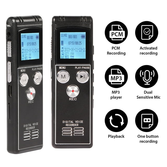 RONY 72GB Digital Voice Recorder for Lectures Meetings: 5220 Hours ...