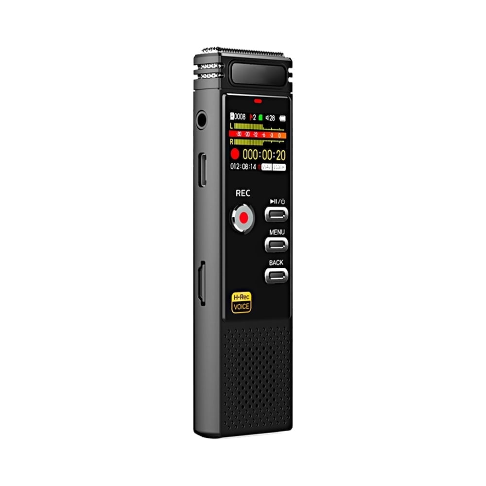 RONY One-Click Voice Recorder with Long Battery Life 1536Kbps Lossless ...