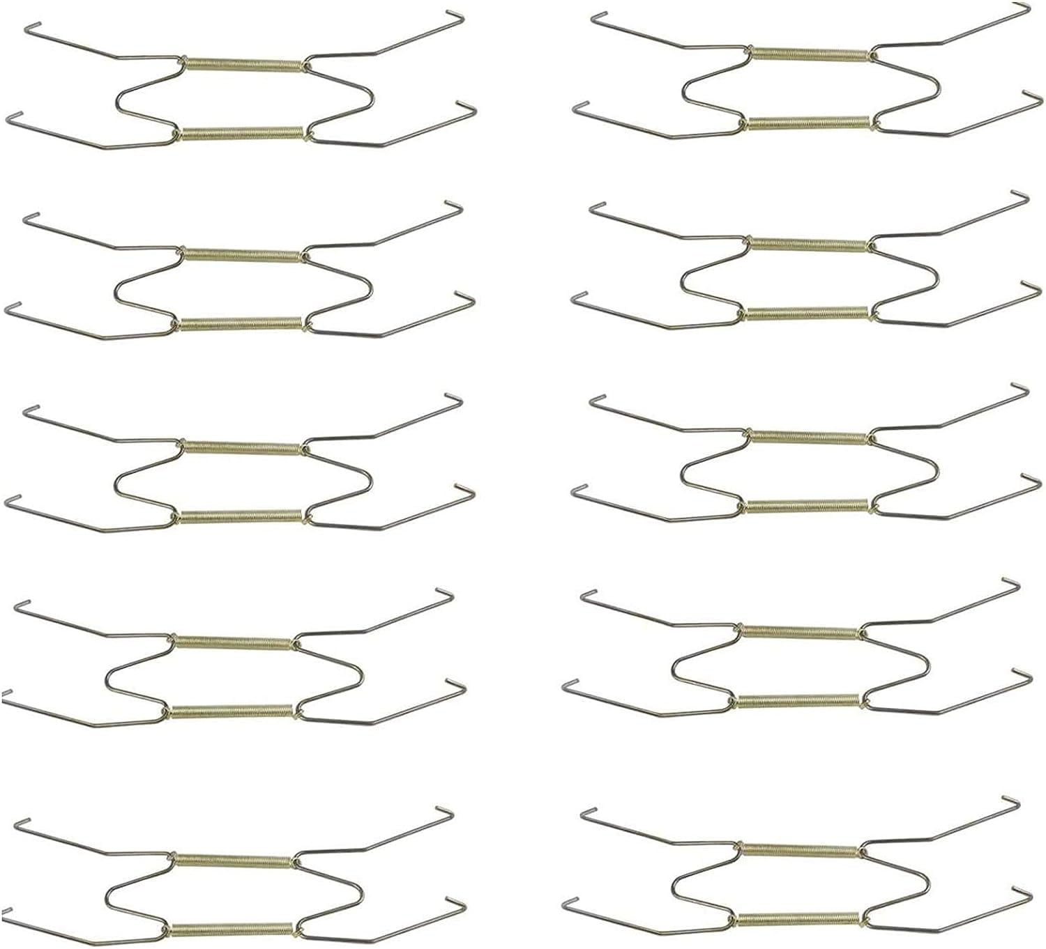 RONYOUNG 10PCS 8” Invisible Wall Plate Hanger/Tray Display Hanger Brass ...