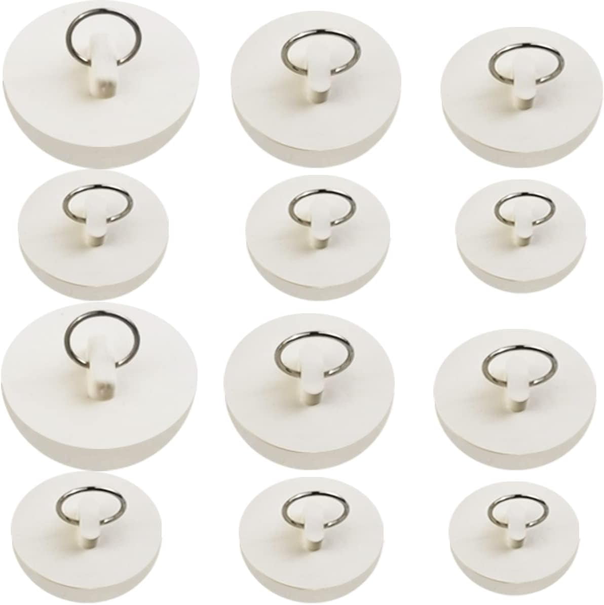 RONYOUNG 12PCS Rubber Sink Stopper, Drain Stopper Bath Tub Stopper with ...
