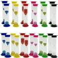 RONYOUNG 24PCS Sand Timer Plastic Sandglass Timer Colorful Hourglass ...