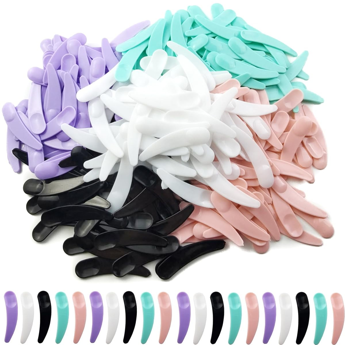 RONYOUNG 300PCS Mini Spatula IFF17 for Cosmetics, Bulk Disposable Mini ...