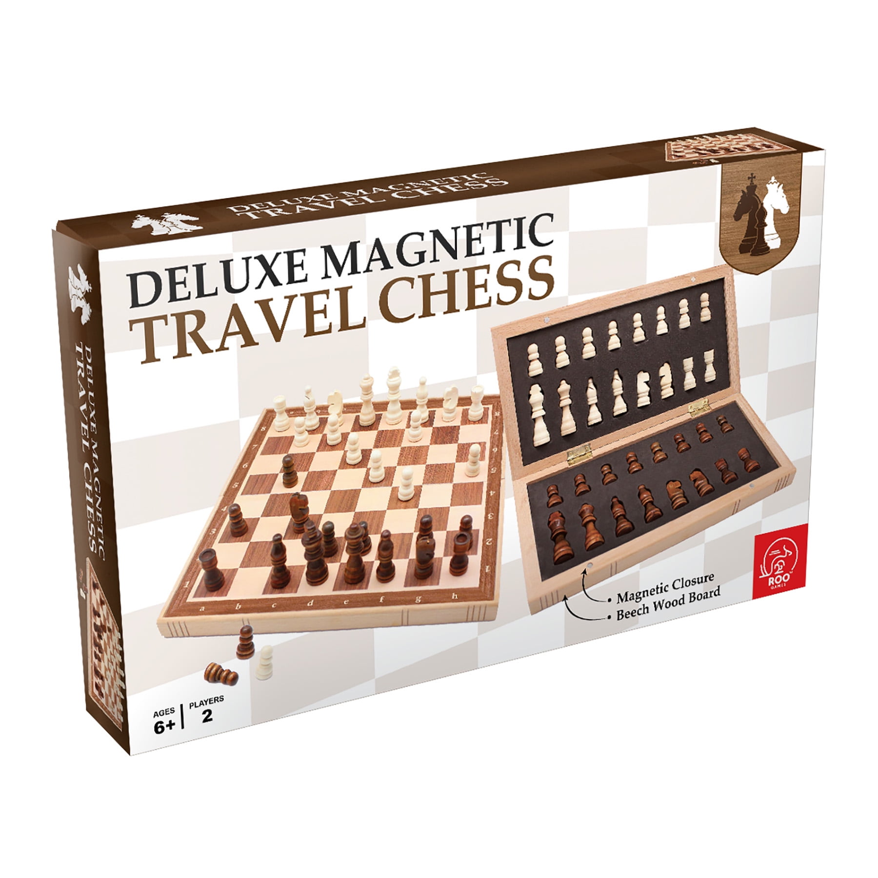 ROO GAMES Deluxe Magnetic Travel Chess - Walmart.com