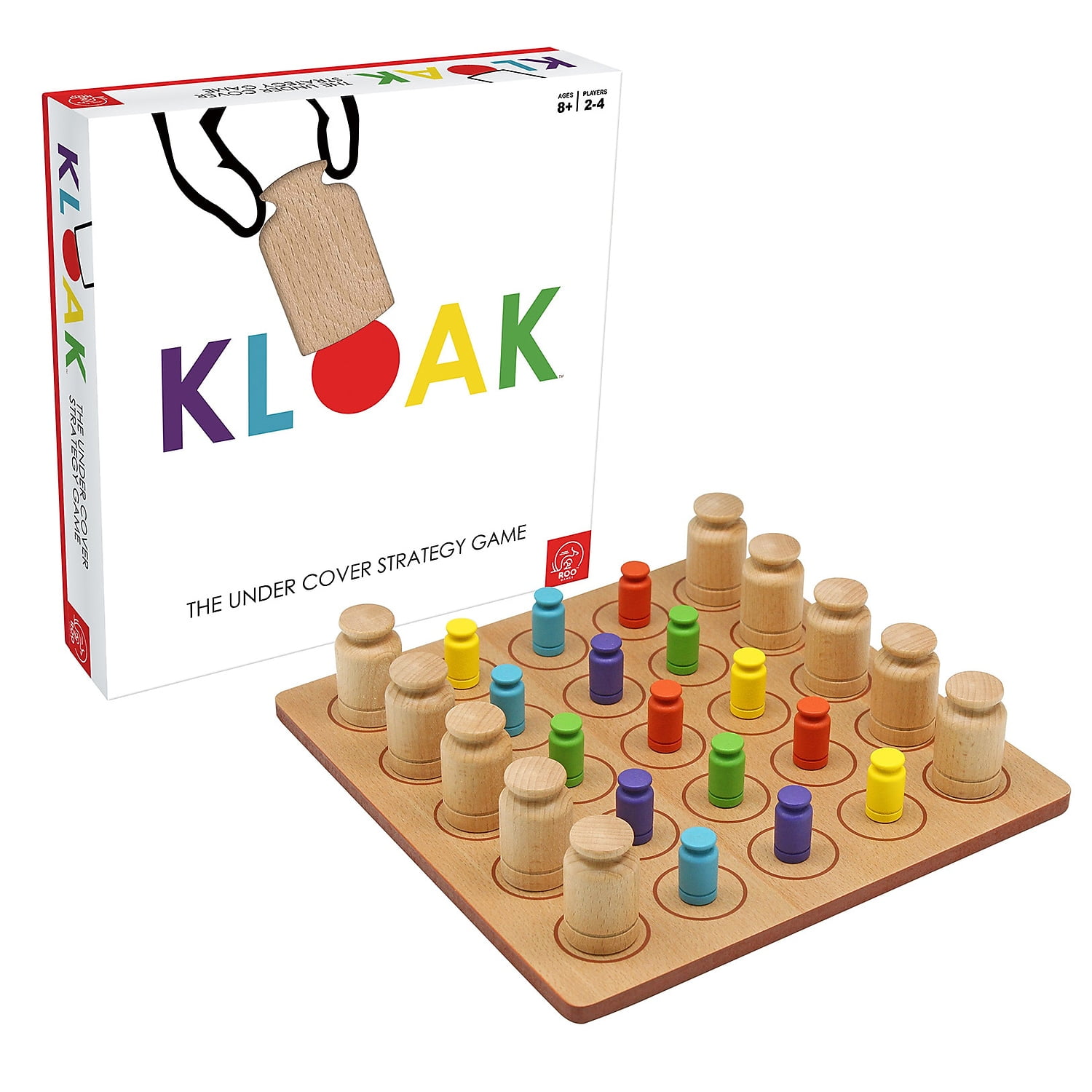 Roo Games Kloak, Strategy Board Game for 2-4 Players, Ages 8+, Brain ...