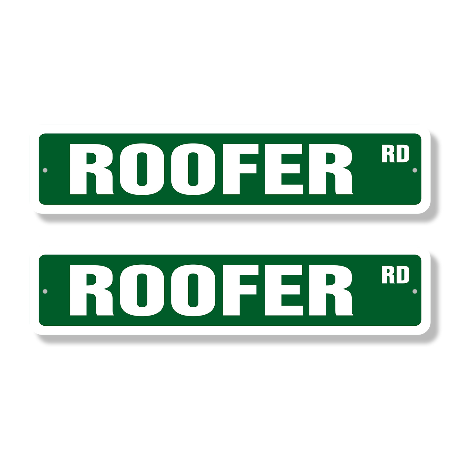 ROOFER Classic Street Sign (2 Pack) roofing roof company shingles ...