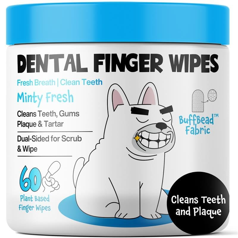 ROOFUS THE DOG Teeth TSF6 Cleaning Wipes 60 Packs - Dental Wipes to ...