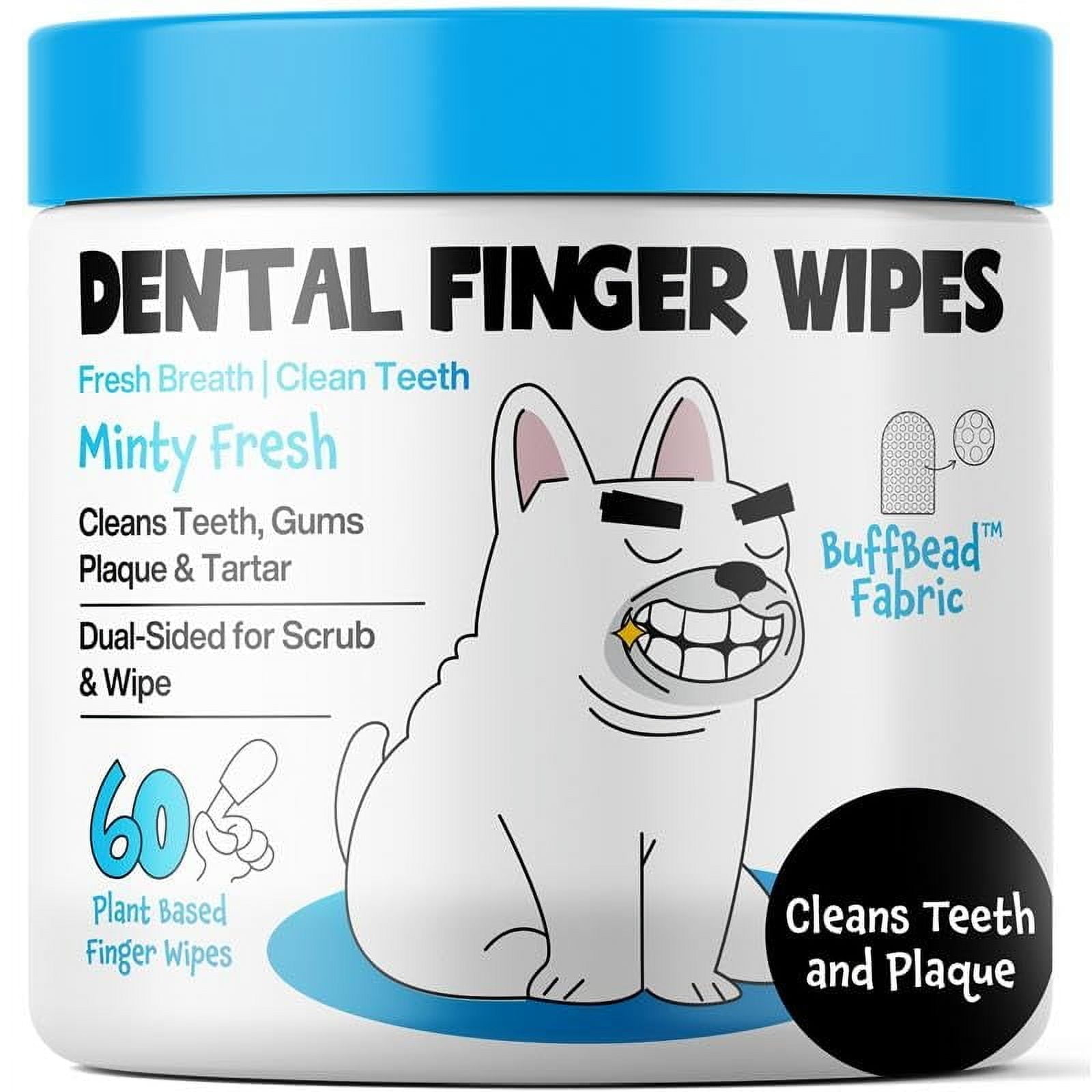 ROOFUS THE DOG Teeth YYF14 Cleaning Wipes 60 Packs - Dental Wipes to ...
