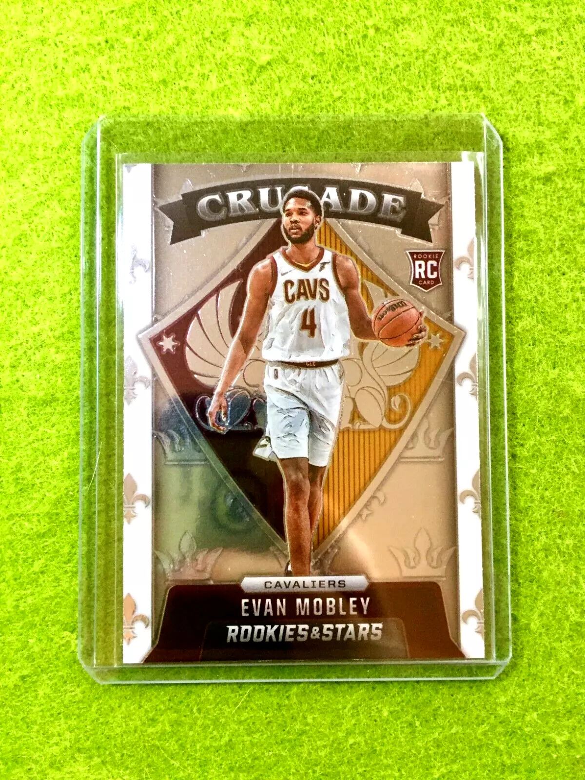 ROOKIE CARD Evan Mobley CRUSADE JERSEY #4 CAVS SP 2021 Chronicles EVAN ...