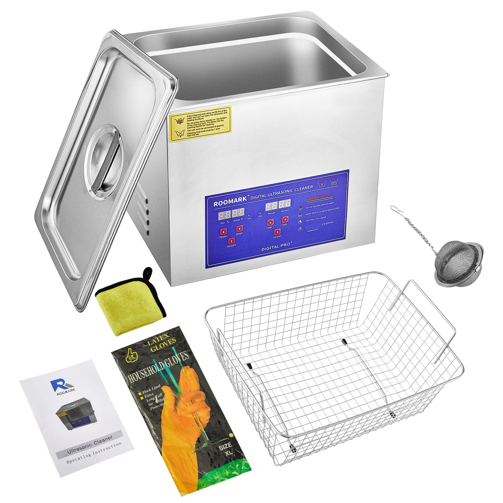 ROOMARK 10L Ultrasonic Cleaner Machine with Digital Timer & Heater ...