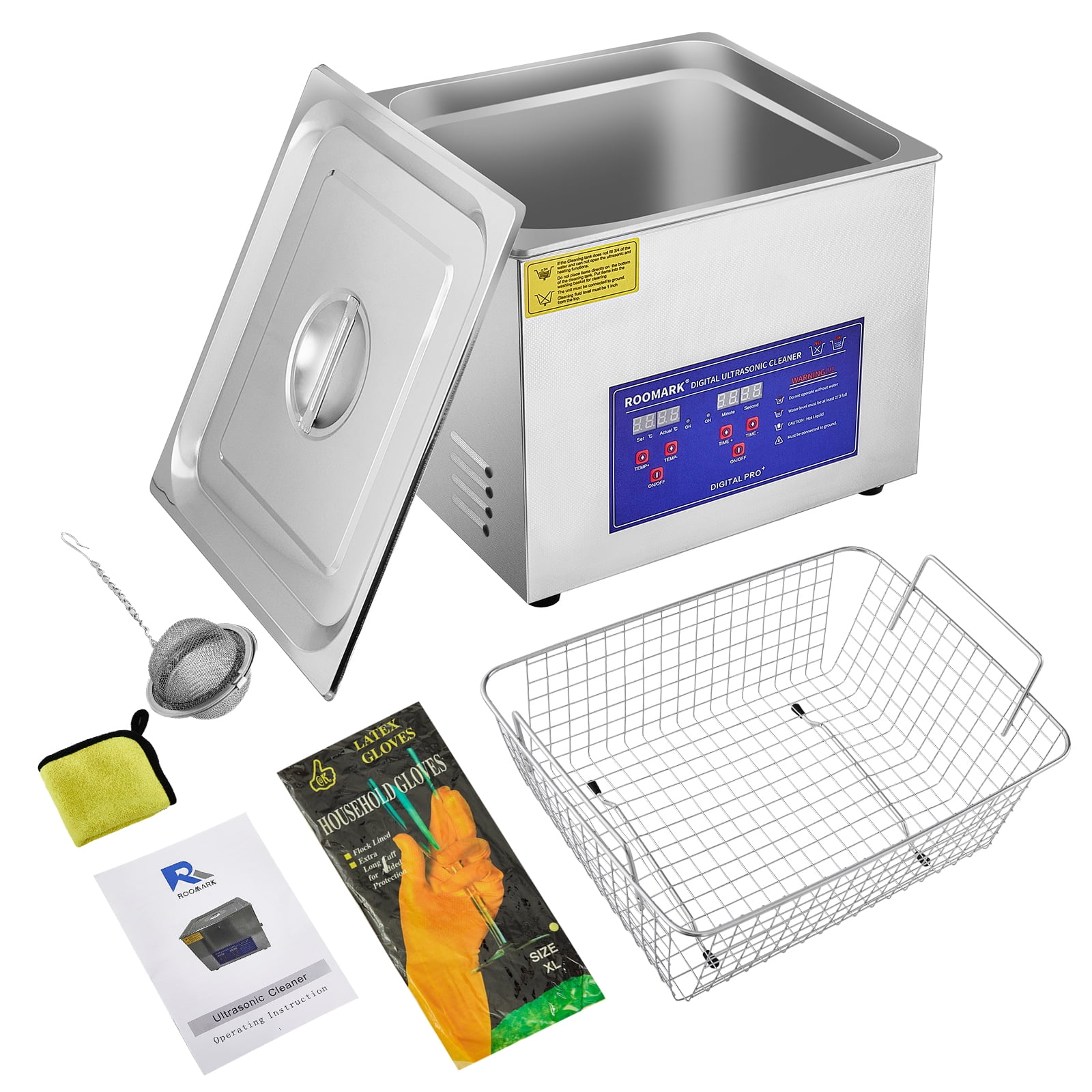 ROOMARK 15L Ultrasonic Cleaner Machine with Digital Timer & Heater ...