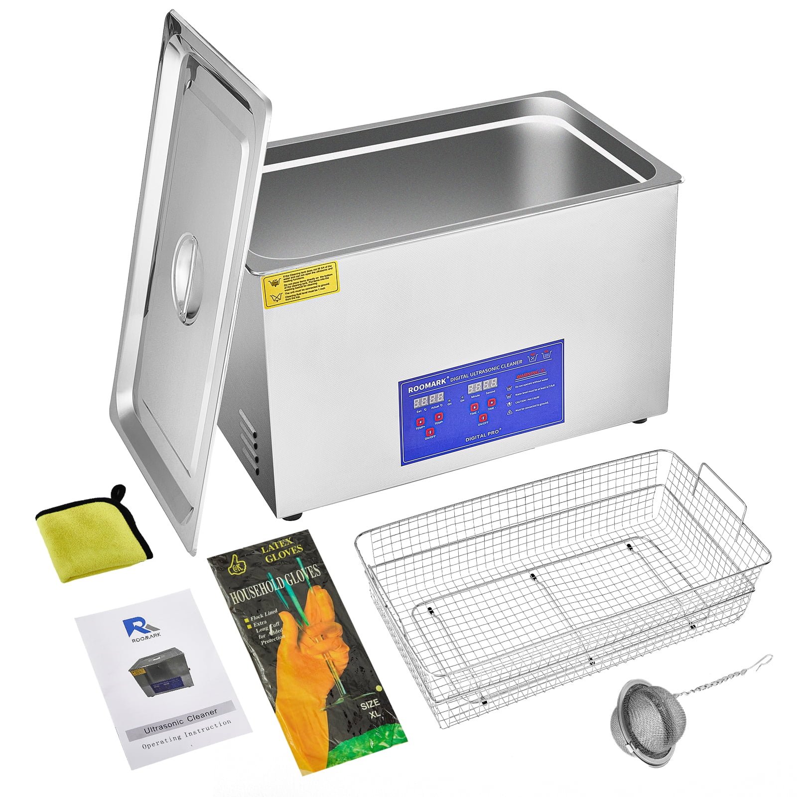 ROOMARK 30L Ultrasonic Cleaner with Digital Timer & Heater 40kHz Lave ...