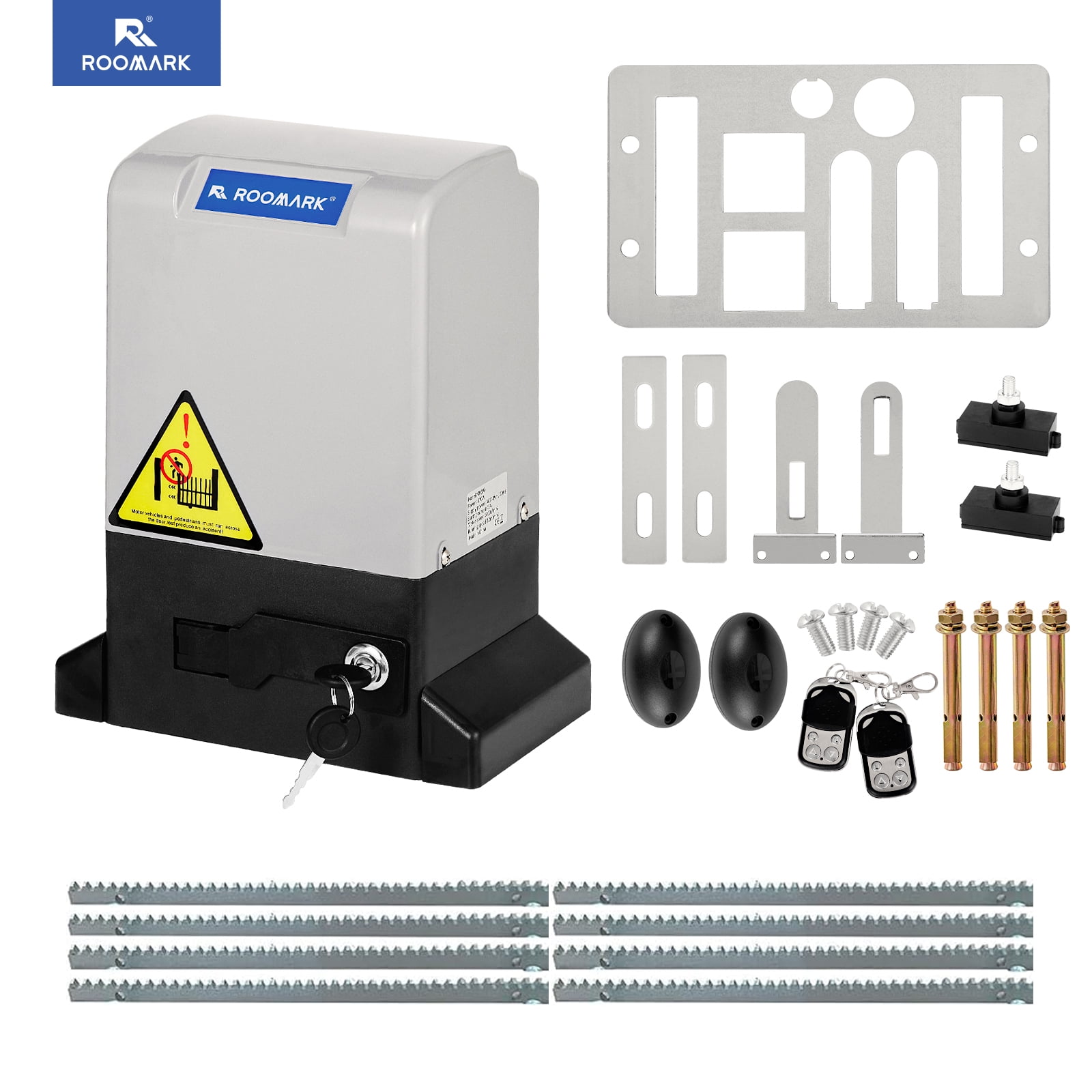 ROOMARK Automatic Sliding Gate Opener 1800 lb，Electric Rolling Driveway ...