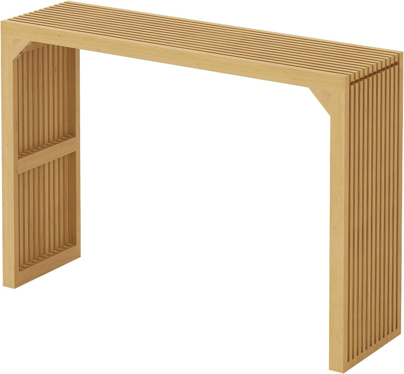 ROOMTEC Narrow Console Tables for Entryway, 46" Solid Wood Console ...