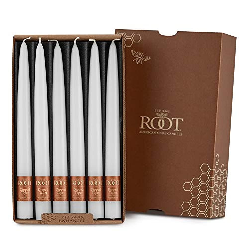 ROOT Candles Unscented Dipped Taper Candles, 9-inch Tall, Box of 12 ...