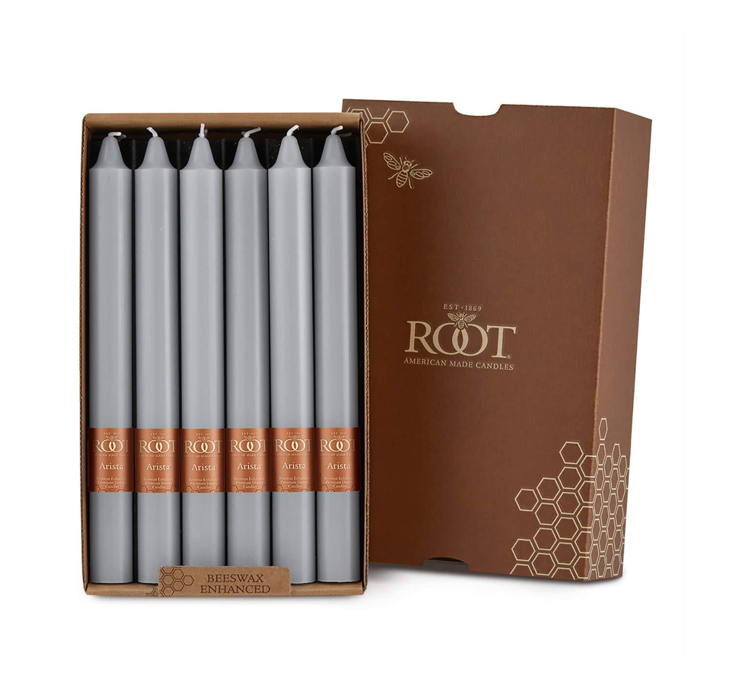 ROOT Candles Unscented Smooth Arista™ Taper Candles, 9-Inch Tall, Box ...
