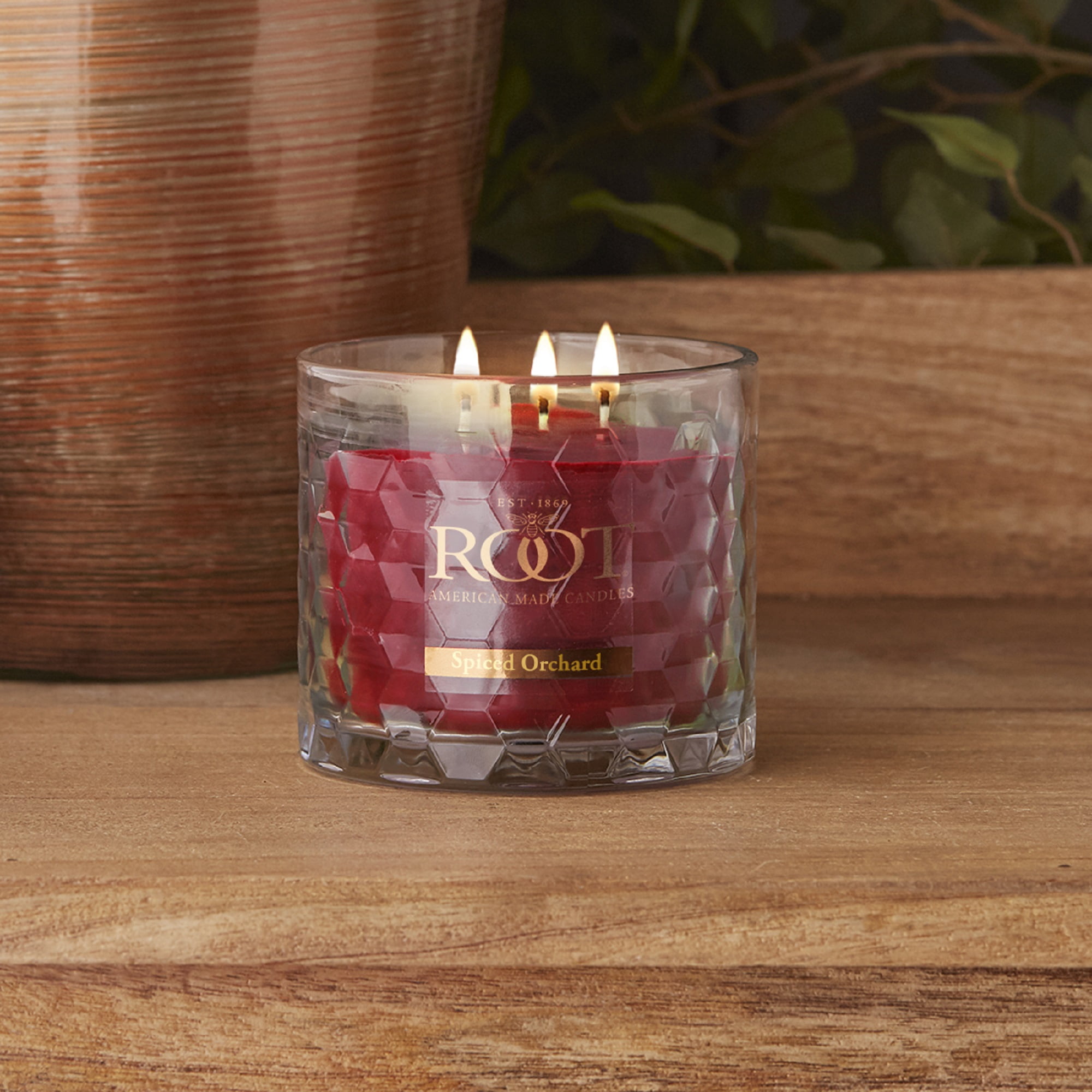 ROOT Spiced Orchard 3-Wick Signature Honeycomb Jar - Walmart.com