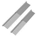 ROPO Pet Steel Comb, 6.5IN/7.4IN, Dog Cat Grooming Tool - Walmart.com