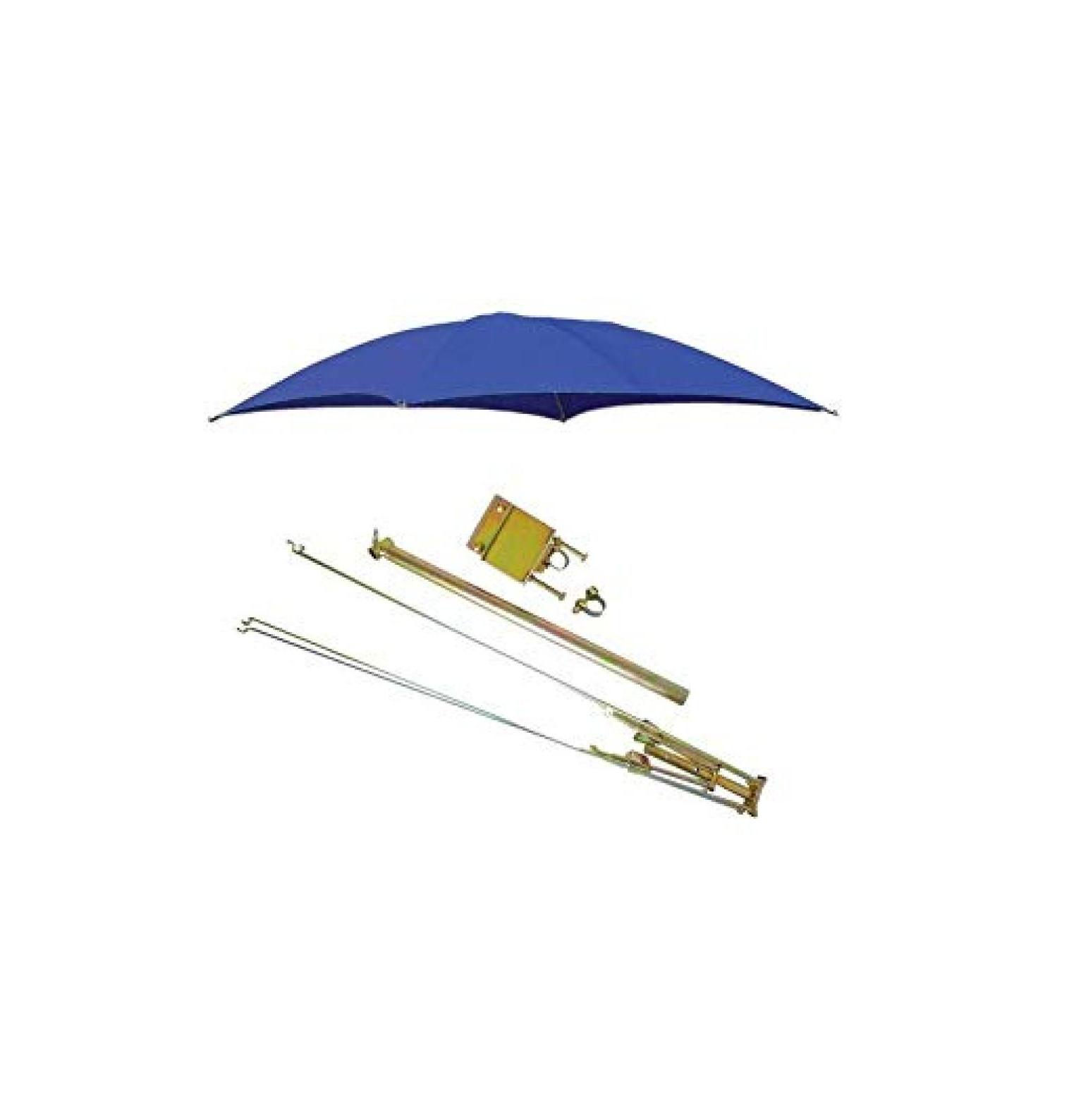 ROPS Blue Tractor Umbrella Canopy & Canvas Cover w/Rollbar Mount ...