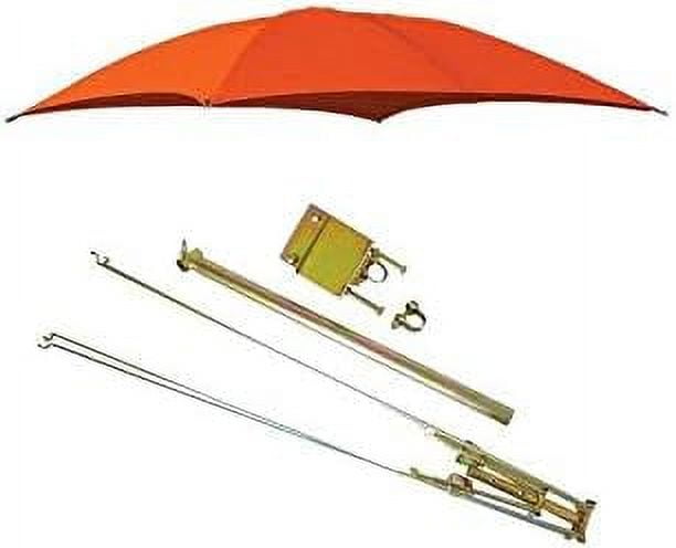 ROPS Orange Tractor Umbrella Canopy & Canvas Cover w/Rollbar Mount ...