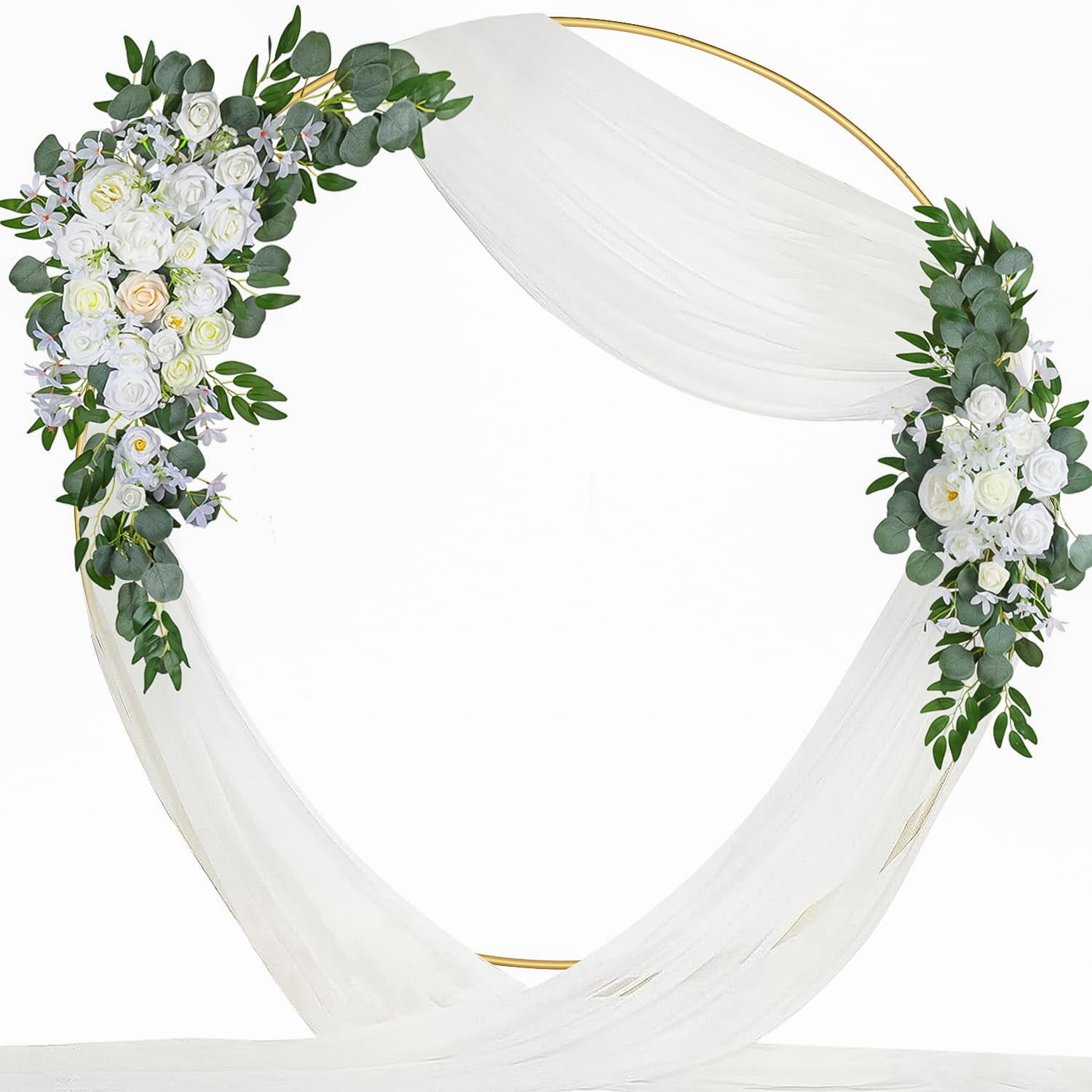 ROROUNE Wedding Arch Flowers KEF16 Kit (Pack of Flower Swag and 1pc 30 ...