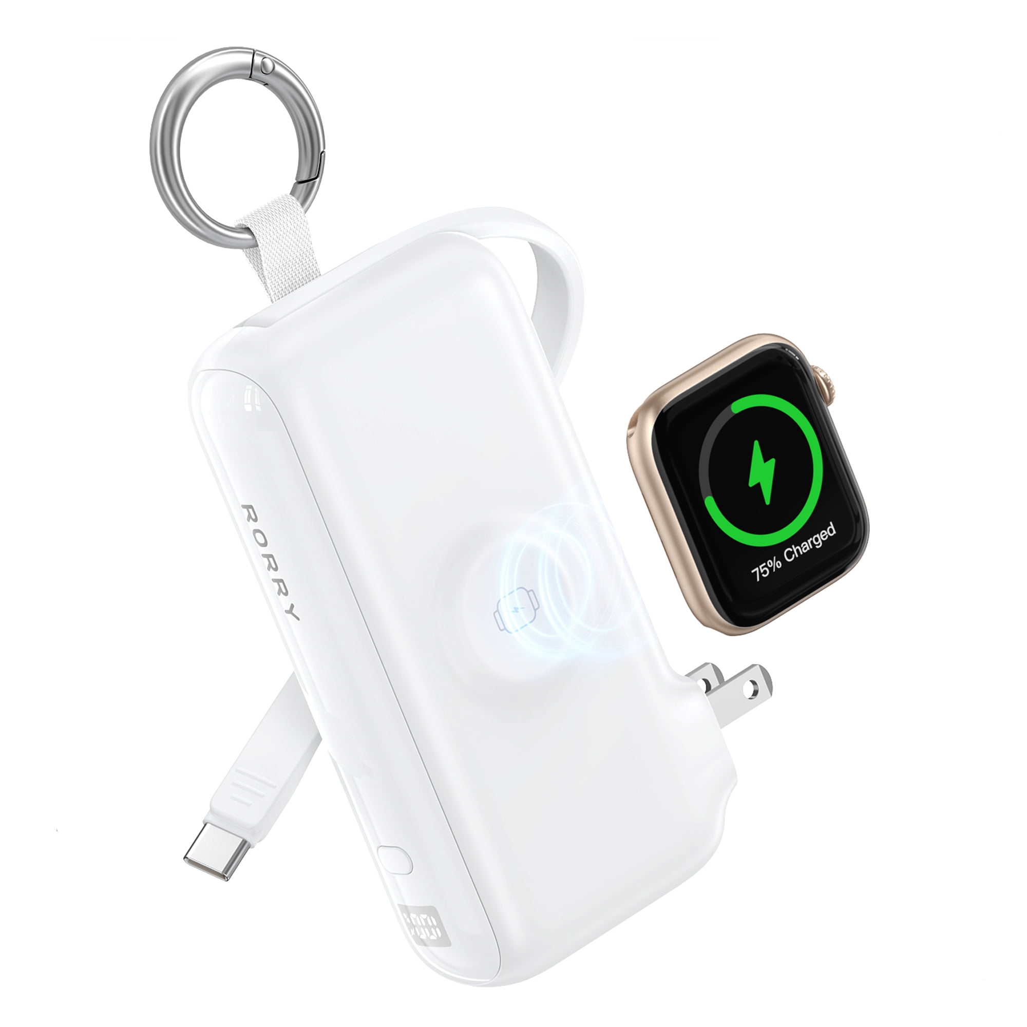 RORRY Flow 10000mAh Portable Charger with Built-in USB-C Cable ...