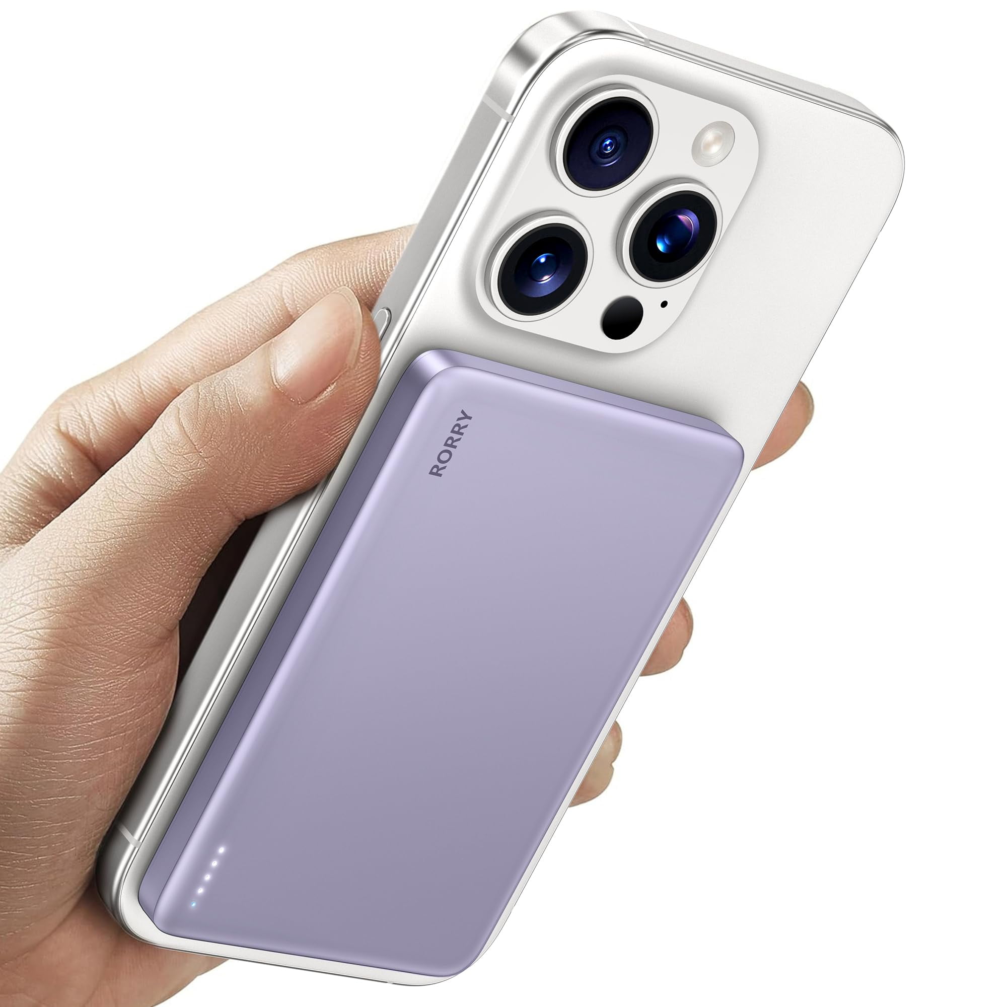 RORRY Ultra Slim Magsafe Portable Charger, 5000mAh Magnetic Power Bank ...