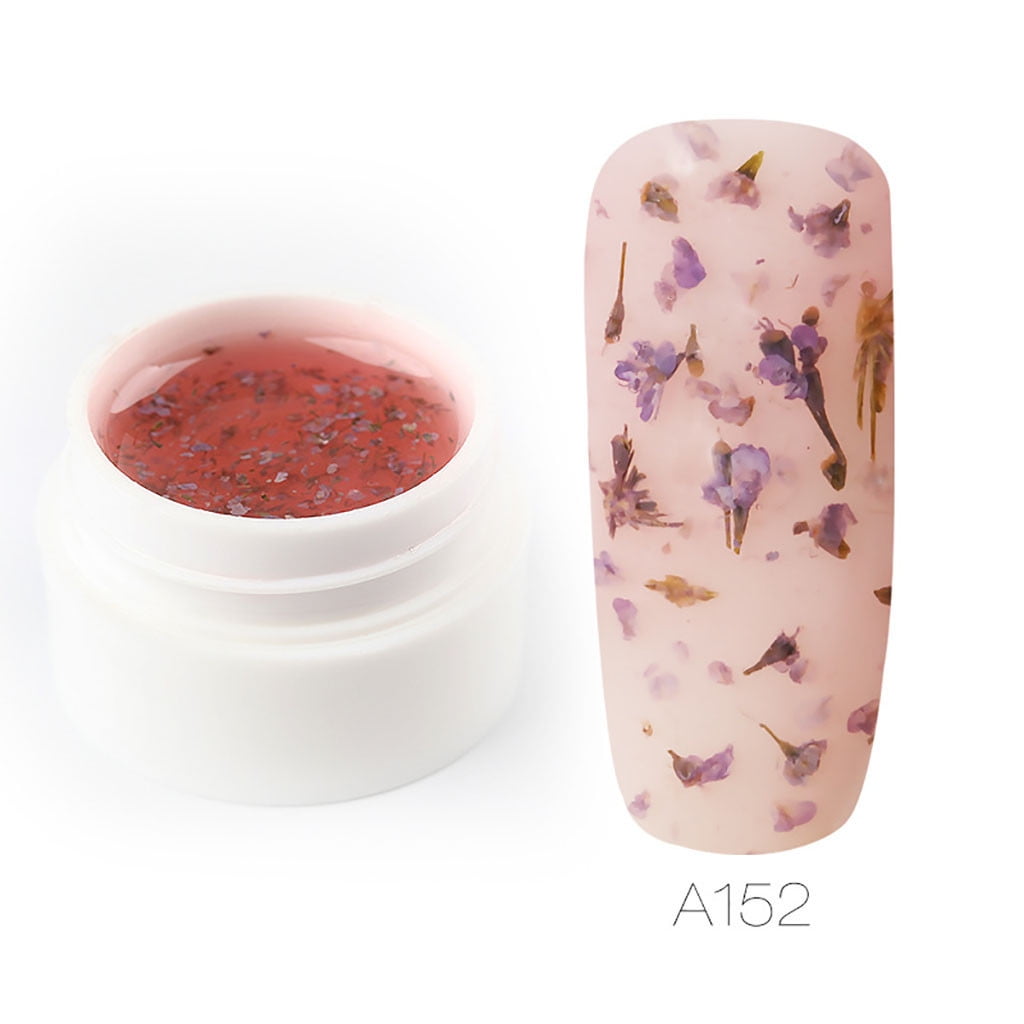 ROSALIND Dried Flower Nail Polish, Phototherapy Nail Gel,Mirror Nail ...
