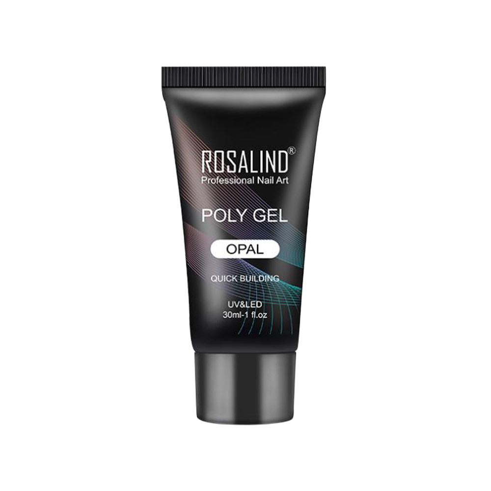 ROSALIND Poly Gel Nail Extension Gel, Quick Building, UV/LED, 30ml - Opal - Walmart.com