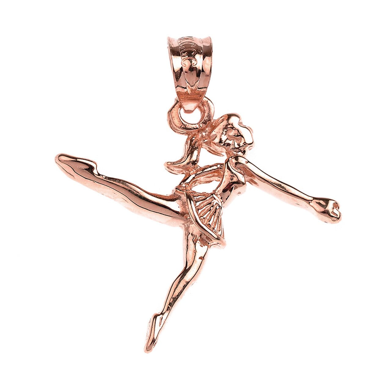 ROSE GOLD BALLERINA DANCER PENDANT NECKLACE - Walmart.com
