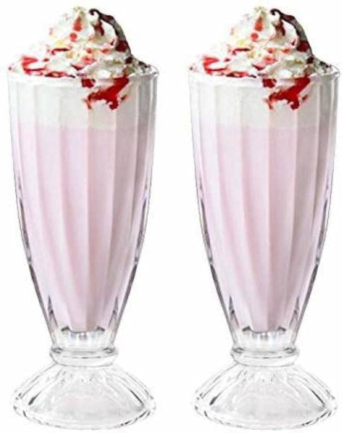 ROSEFINCH 350ml Faluda Milkshake Glass Fountain Classic Glass for Ice ...