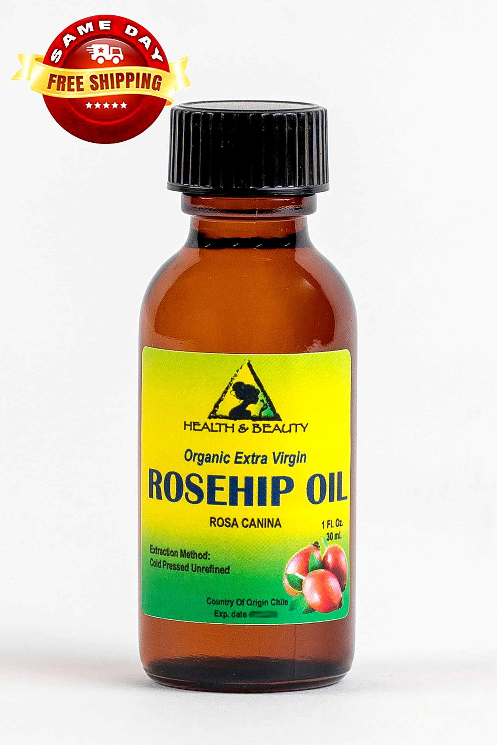 H&B Oils Center Co, Rosehip Seed Oil, Unrefined, Virgin, Cold Pressed ...