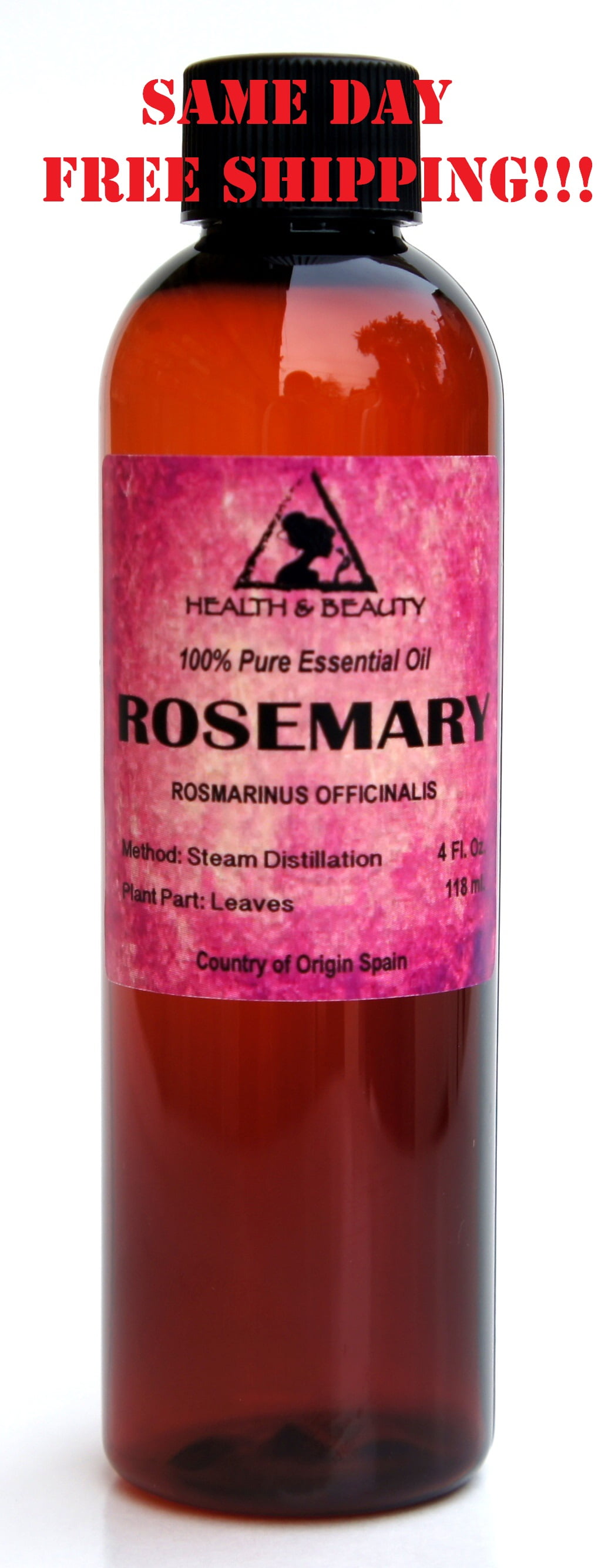 ROSEMARY ESSENTIAL OIL AROMATHERAPY NATURAL 100% PURE 4 OZ - Walmart.com