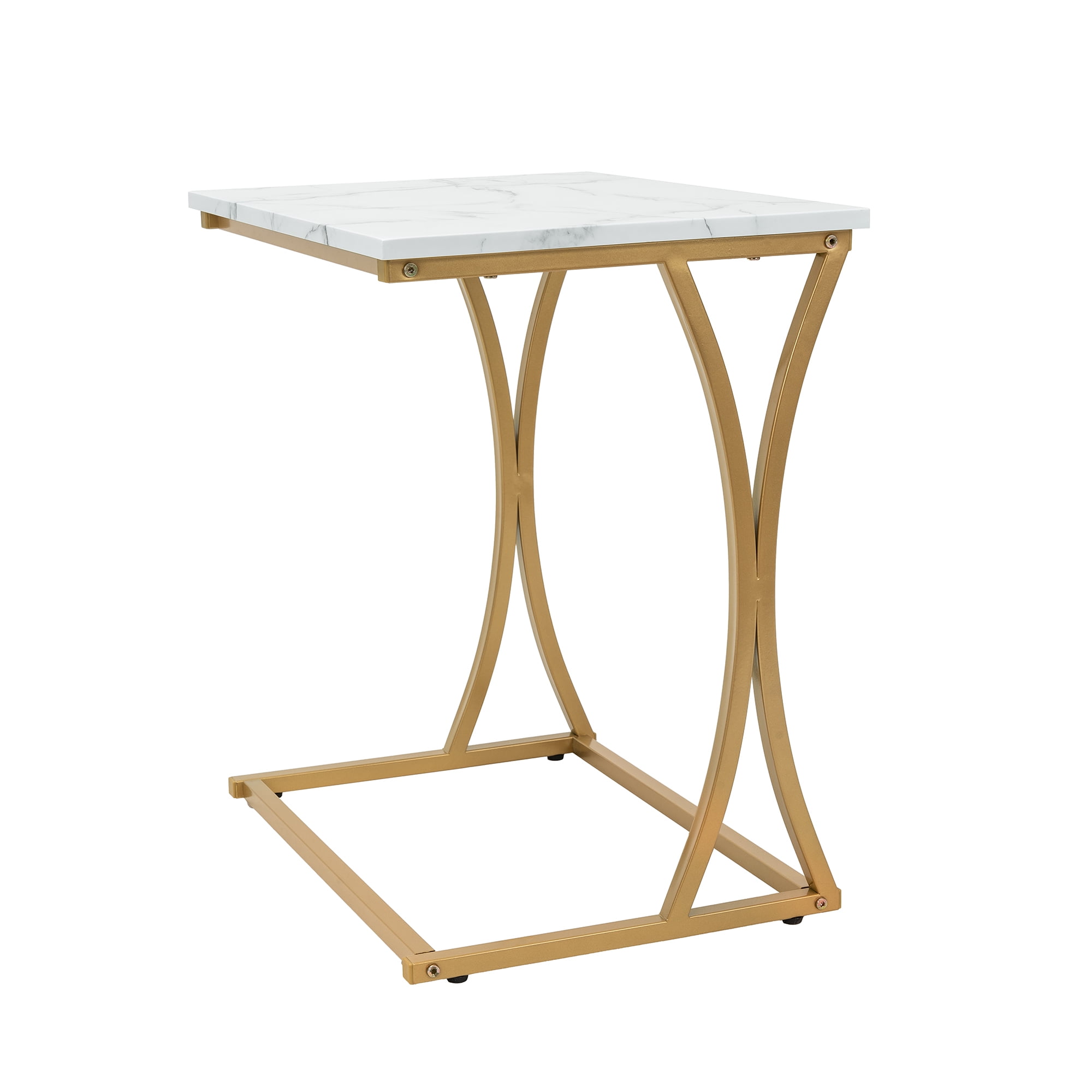 ROSEN GARDEN C Shape Side Table, Small Side Table for Couch and Bed ...