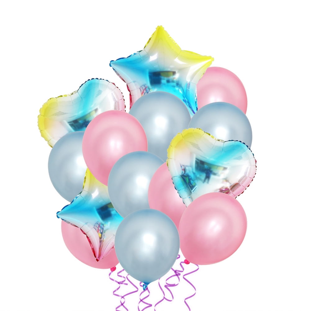 ROSENICE 1 Set 16 Inch Balloons Pink Heart Shape for Birthday Party ...