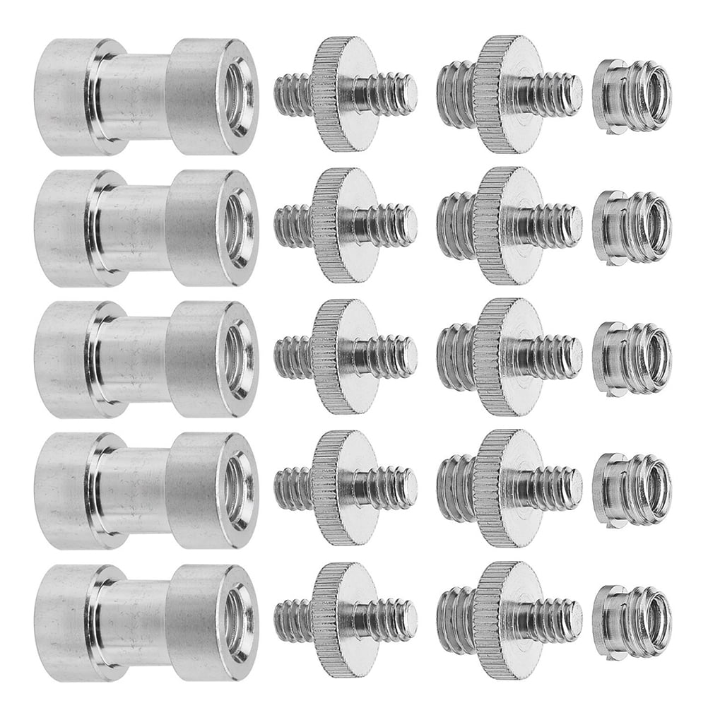 ROSENICE 1 Set Converter Threaded 1/4 to 3/8 Inch Screws Adapter Mount ...