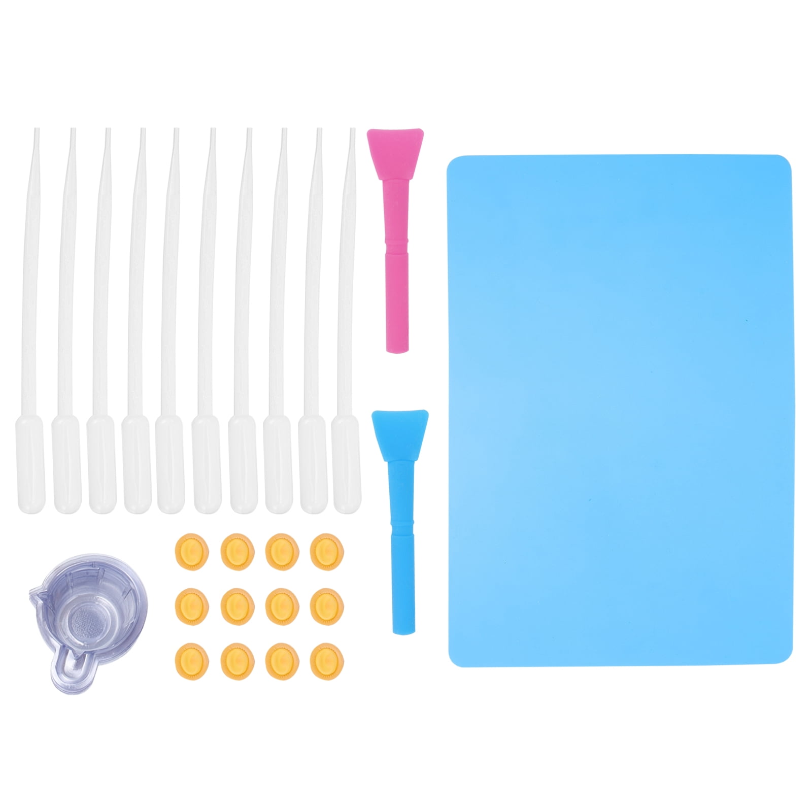 ROSENICE 1 Set Epoxy Resin Accessories Silicone Measuring Cups Tool Kit ...