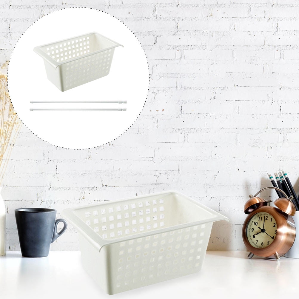 ROSENICE 1 Set Kitchen Sink Drain Basket with Telescopic Rods White PP ...